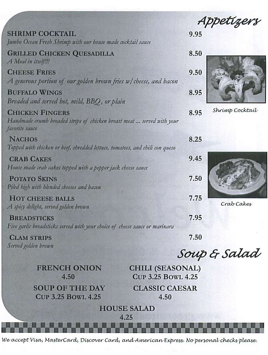 Menu at Green Street Pub and Eatery, Brownsburg