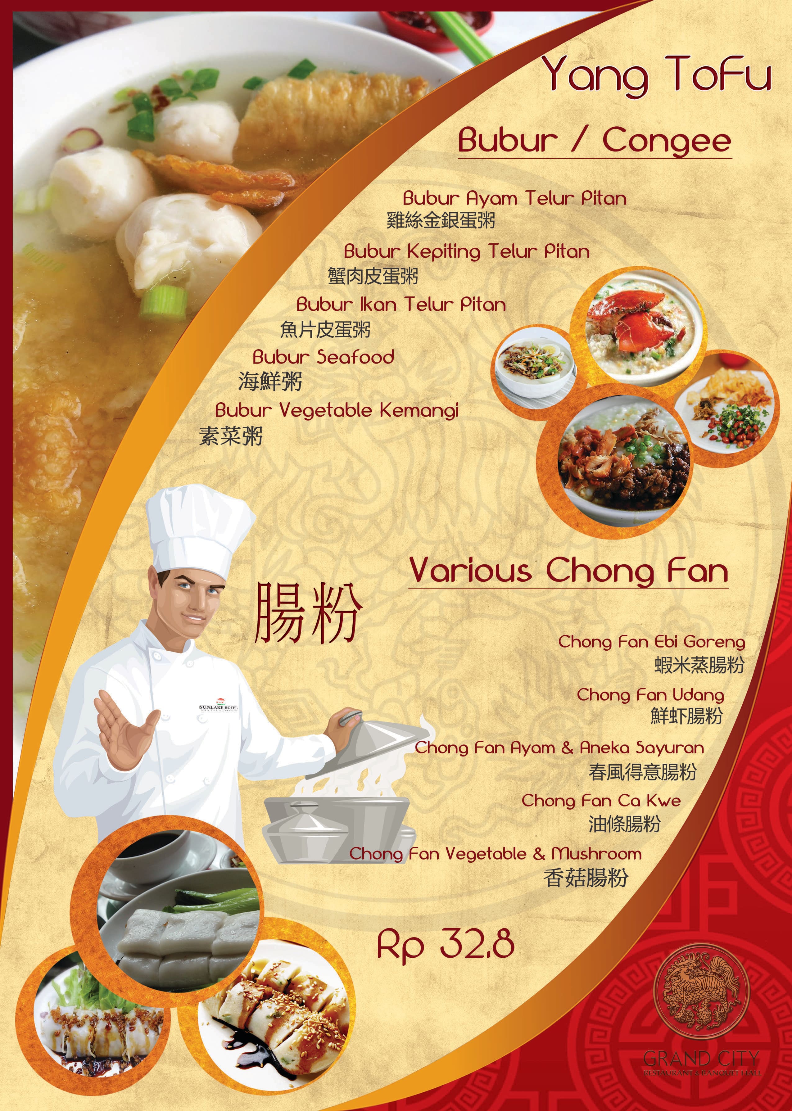 Menu at Grand Restaurant, Central Jakarta