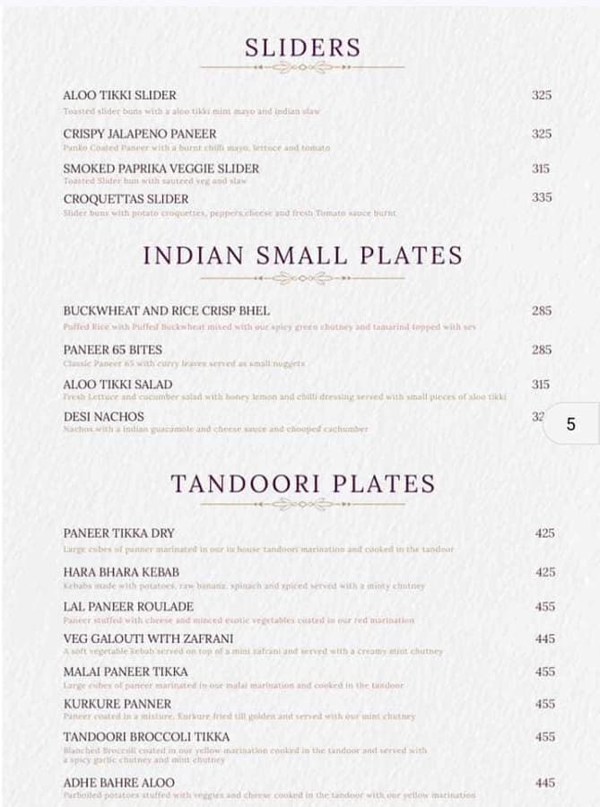 Menu of Velvet Dine, Thaltej, Ahmedabad