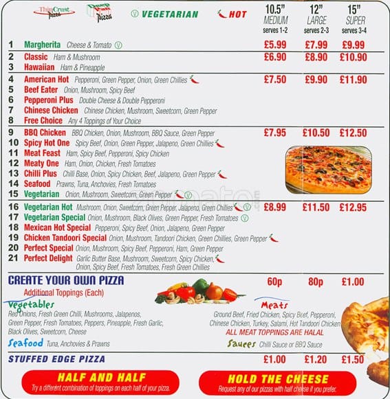 Menu at Perfect Chicken And Pizza restaurant, London