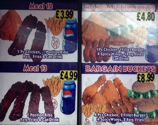 Menu at APR Chicken and Pizza limited pizzeria, Barking