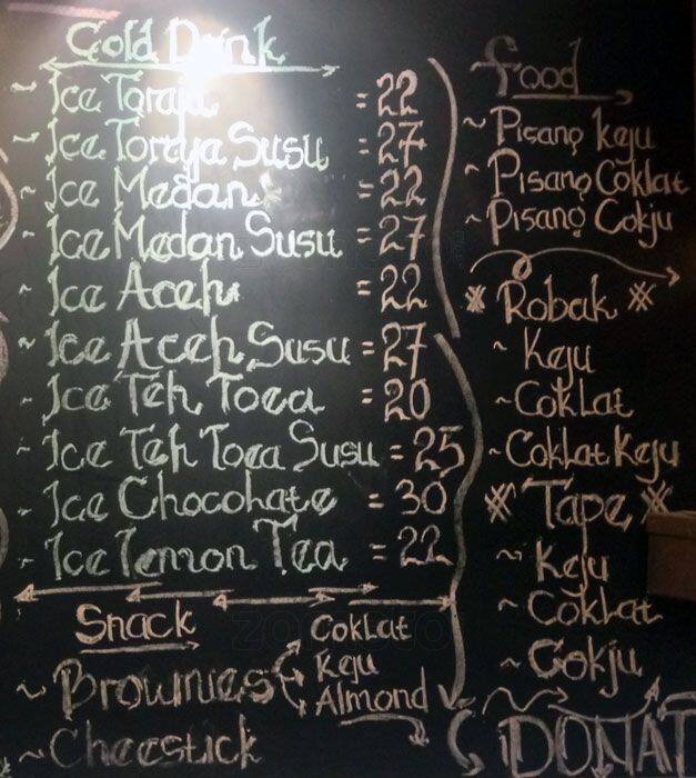 Menu at Kopi Toea cafe, Tangerang, Terminal 2F Bandara International ...
