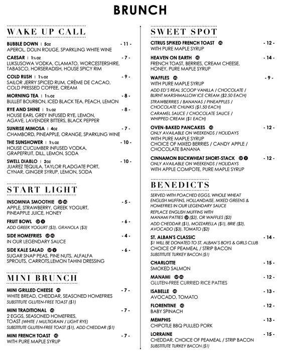 Insomnia Menu, Menu for Insomnia, Harbord Village, Toronto - Urbanspoon ...