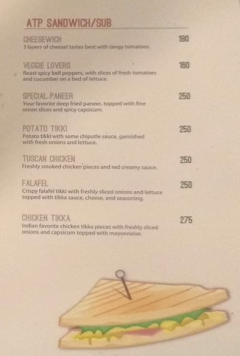 Menu at All The Perks Espresso Cafe, Ahmedabad