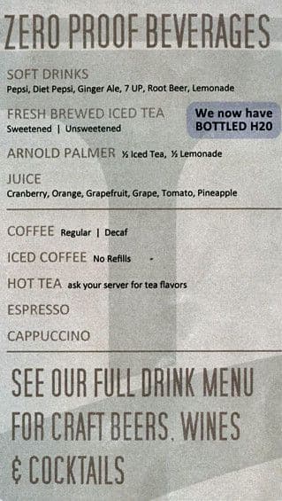 Menu at Manayunk Brewing Company pub & bar, Philadelphia, 4120 Main St
