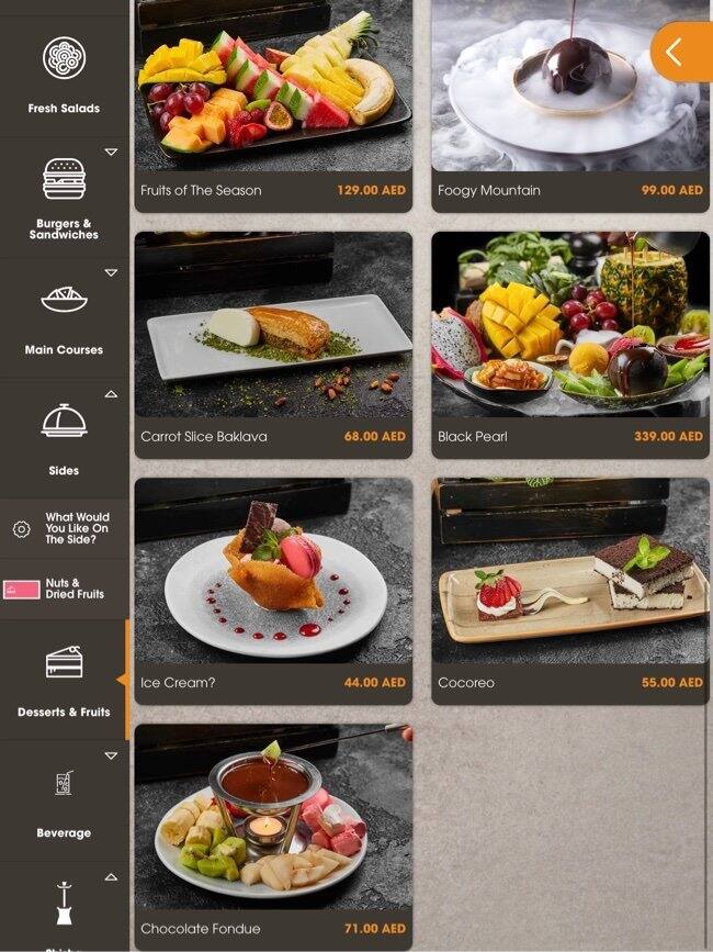 Menu at HuQQa Dubai Mall - Best Shisha Lounge & Turkish Restaurant ...