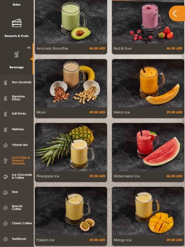 Menu at HuQQa Dubai Mall - Best Shisha Lounge & Turkish Restaurant ...