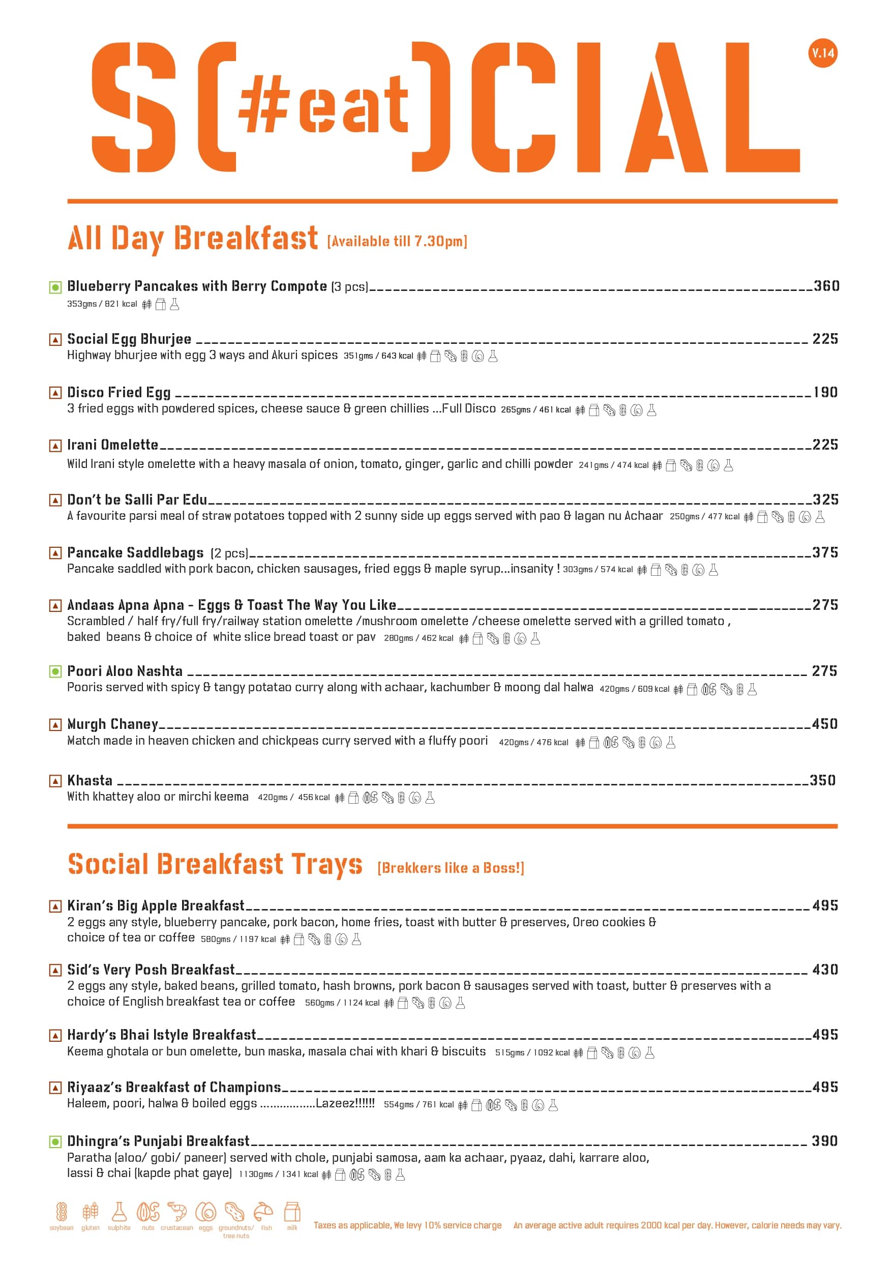 Menu of Hazratganj SOCIAL, Hazratganj, Lucknow