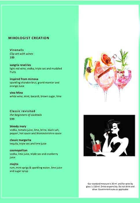 Menu of Mynt - Vivanta Whitefield, Whitefield, Bangalore Menu of Mynt - Vivanta Whitefield, Whitefield, Bangalore