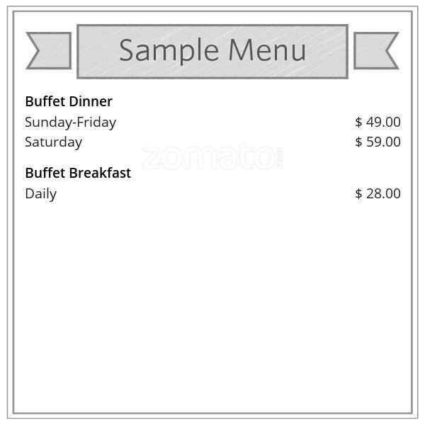 Menu at Waves Buffet Restaurant, Surfers Paradise, Surfers Paradise Blvd