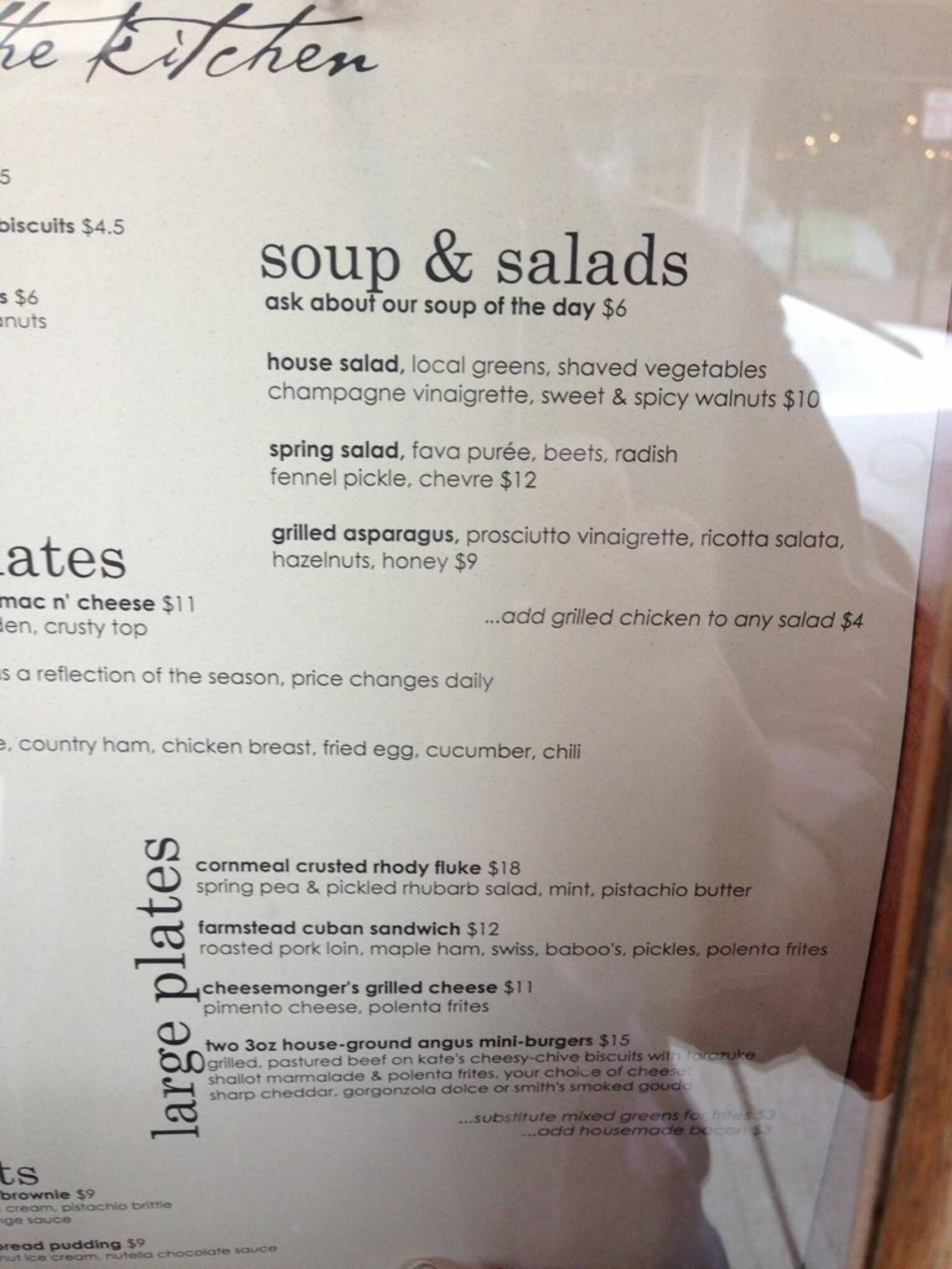 La Laiterie at Farmstead Menu, Menu for La Laiterie at Farmstead, East ...