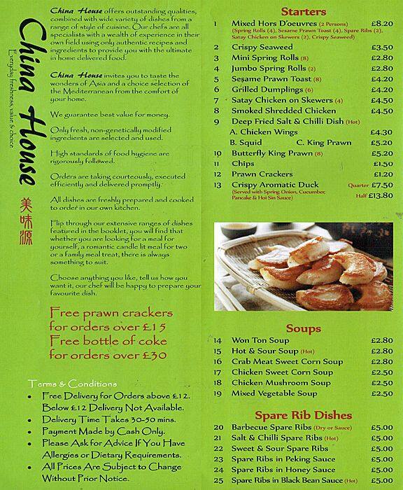 China House Menu, Menu for China House, Croydon, London - Zomato UK