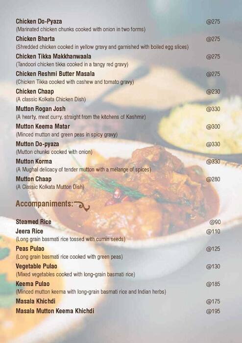 Menu at MOZAIK BBQ Grill, Kolkata, 6