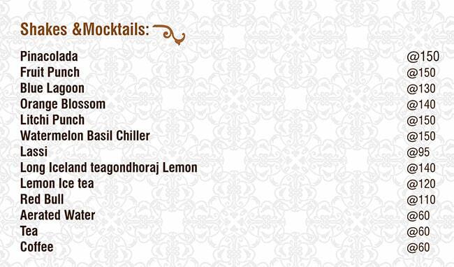 Menu at MOZAIK BBQ Grill, Kolkata, 6