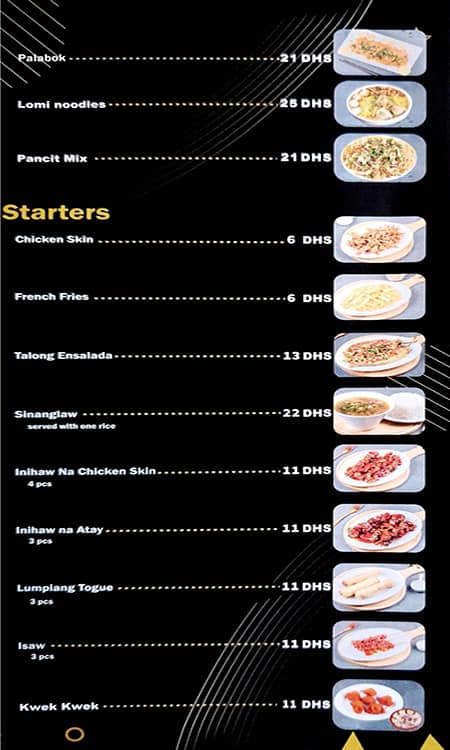 Menu of Al Barsha Inasal Restaurant, Al Barsha, Dubai