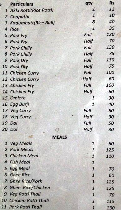 Hotel Dil Coorg Menu, Menu for Hotel Dil Coorg, Ulsoor, Bangalore - Zomato