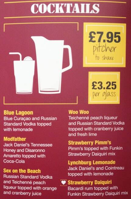 Menu at The Enkel Arms pub & bar, London