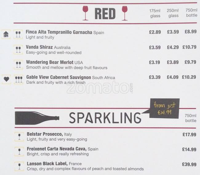 Menu at The Enkel Arms pub & bar, London