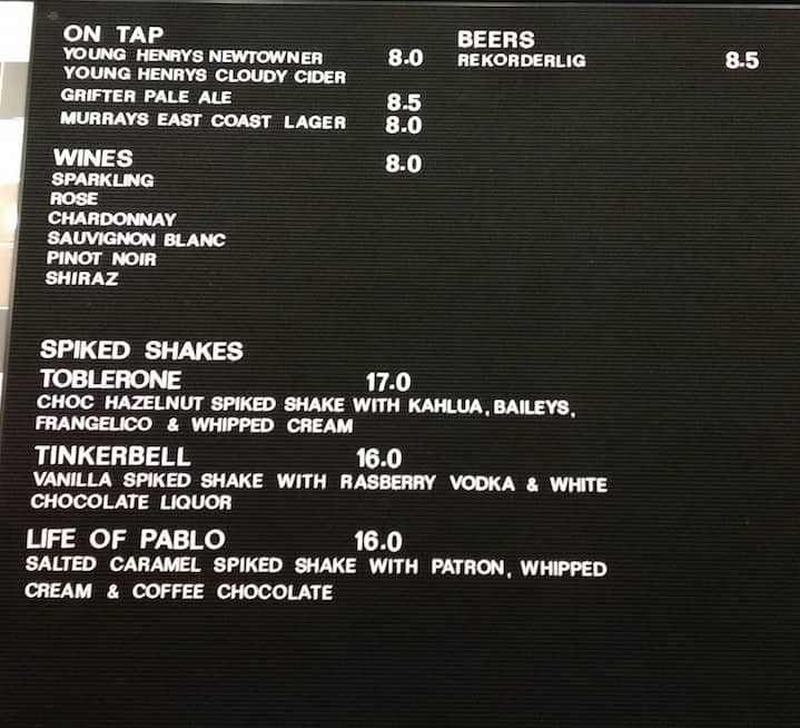Menu at Royal Stacks restaurant, Chatswood, level 3/1 Anderson St