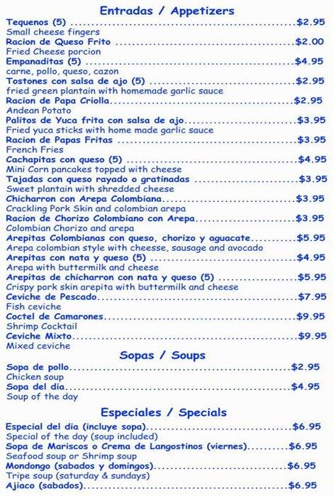 Dona Arepa Restaurant Menu, Menu for Dona Arepa Restaurant, Lake Worth ...