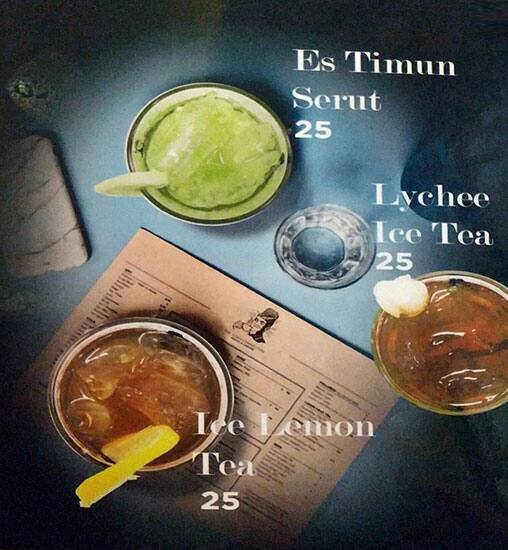 Menu at The Atjeh Connection Sabang cafe, Jakarta