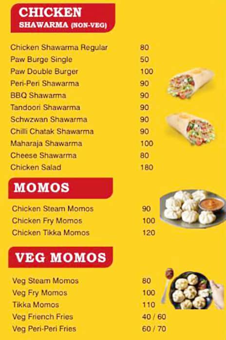 Menu of Ya Hayyu Ya Qayyum, Sakinaka, Mumbai