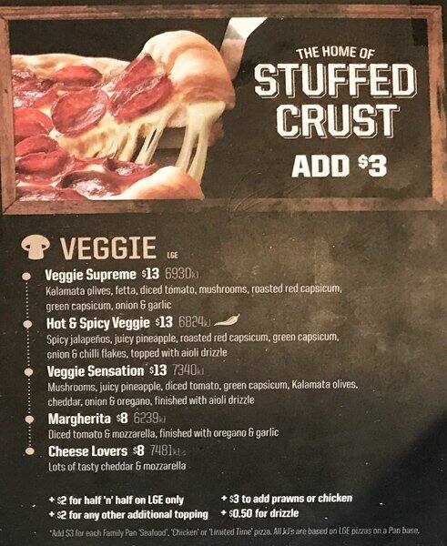 Menu at Pizza Hut Strathpine pizzeria, Strathpine, 454-458 Gympie Rd