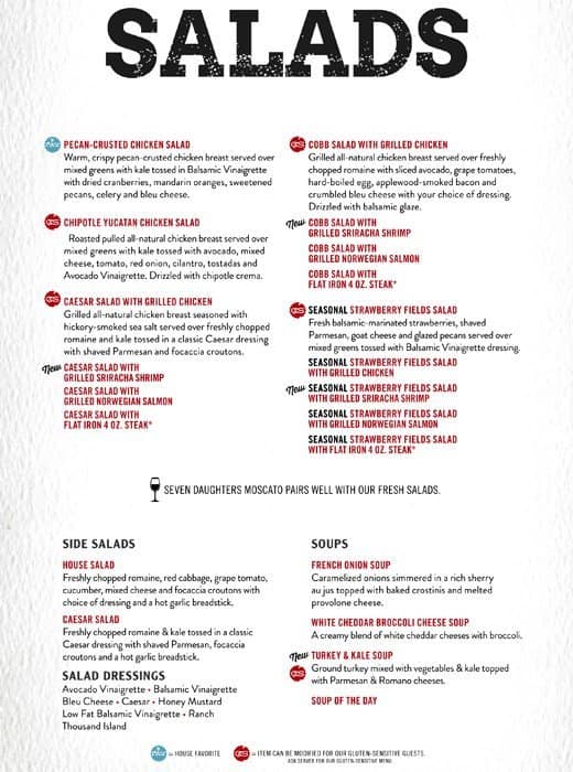 TGI Fridays Menu, Menu for TGI Fridays, Turnersville, Turnersville ...