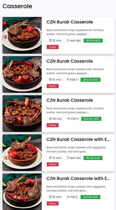 Menu at CZN Burak Dubai restaurant, Dubai, Boulevard Point - Sheikh ...