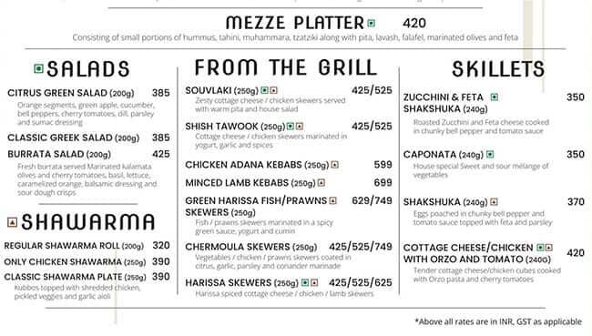 Menu of Altitude The Rooftop By Upper Crust, Bodakdev, Ahmedabad