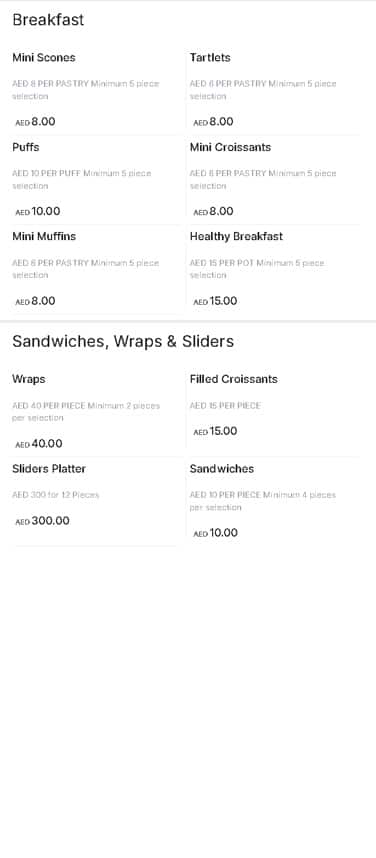 Menu of LDC Kitchen + Coffee, Dubai Media City, Dubai