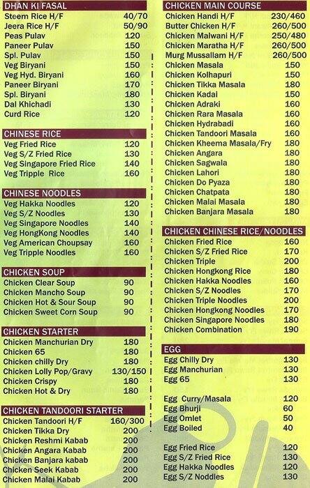 Menu at Blue Rock, Pune, Near Amanora Town Square