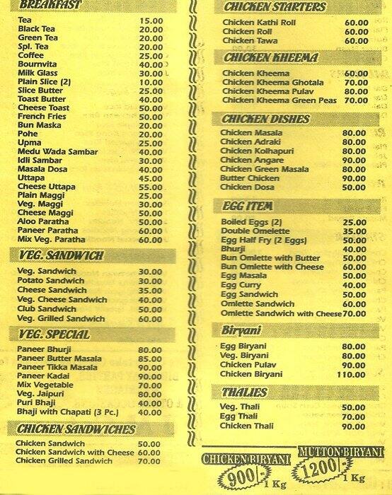 J M Cafe Menu, Menu for J M Cafe, Camp Area, Pune - Zomato