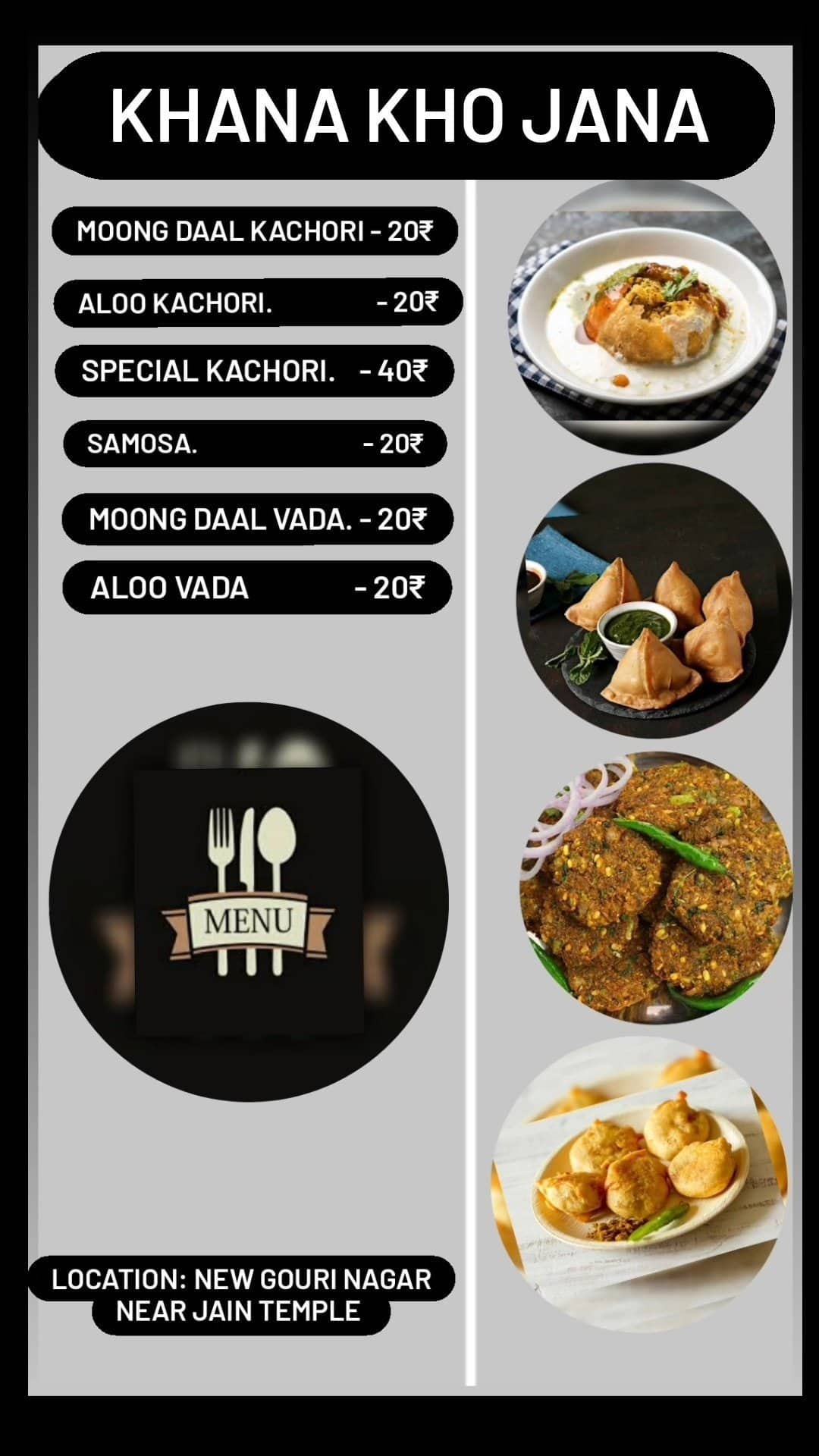 Menu of Khana Khajana, Mahalunge, Pune