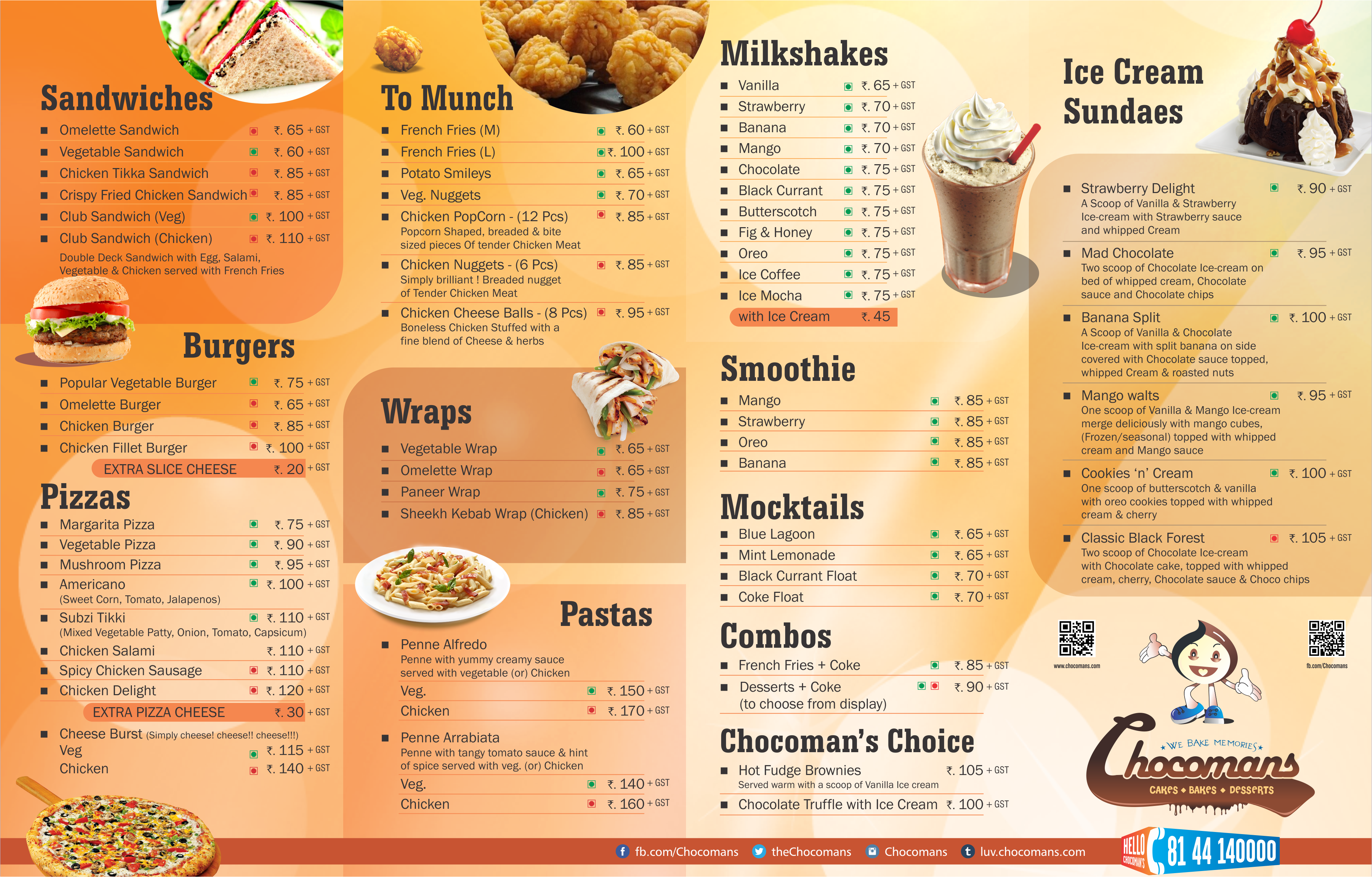 Chocomans, Selaiyur, Chennai - Restaurant - Zomato