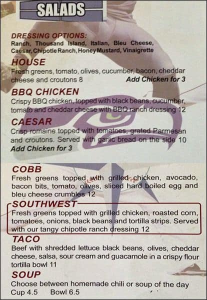 Menu at Daman's Bar and Grill, Redmond