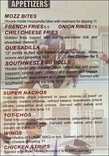 Menu at Daman's Bar and Grill, Redmond