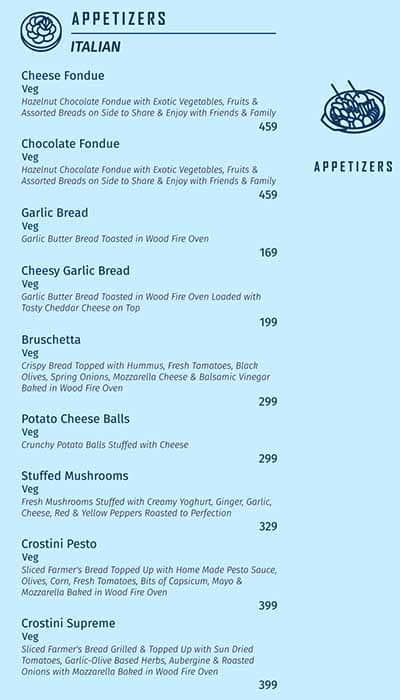 Menu at Elysian: The Bistro Lounge, Vadodara