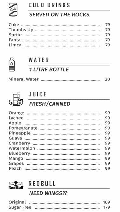 Menu at Elysian: The Bistro Lounge, Vadodara