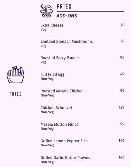 Menu at Elysian: The Bistro Lounge, Vadodara