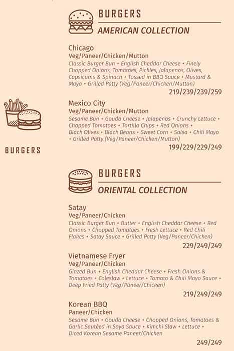 Menu at Elysian: The Bistro Lounge, Vadodara