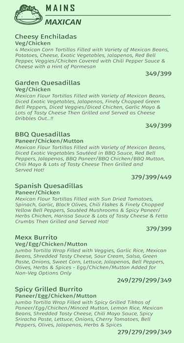 Menu at Elysian: The Bistro Lounge, Vadodara