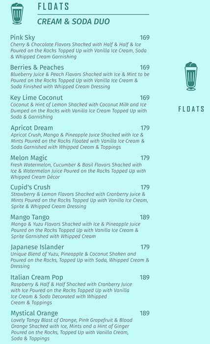 Menu at Elysian: The Bistro Lounge, Vadodara