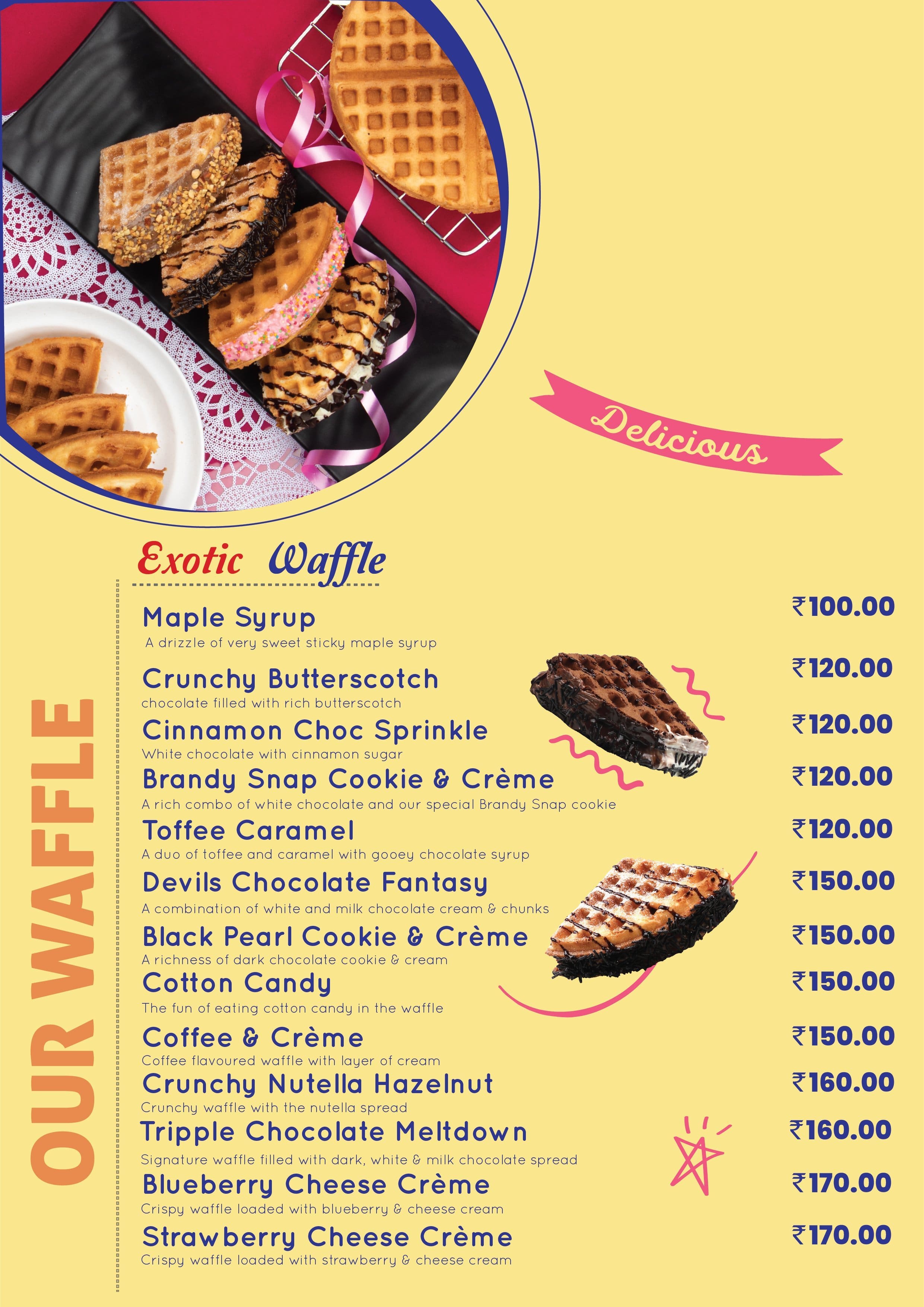 Menu of The Waffle Man - From the House of Cookie Man, Wakad, Pune