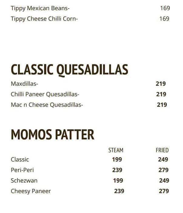 Menu of Cafe Cawfee Tawk, Airport Gandhinagar Highway, Gandhinagar
