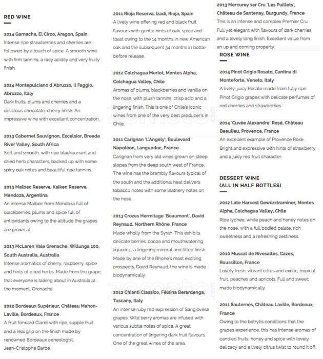 Menu at Dine Edinburgh pub & bar, Edinburgh