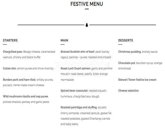 Menu at Dine Edinburgh pub & bar, Edinburgh