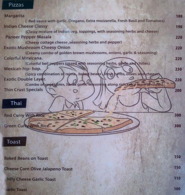 Menu at Rock Concepts Studio De Arte Cafe, Ahmedabad