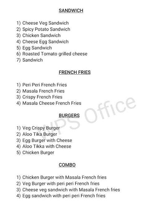 Menu of Lassi Pot, Koramangala 1st Block, Bangalore