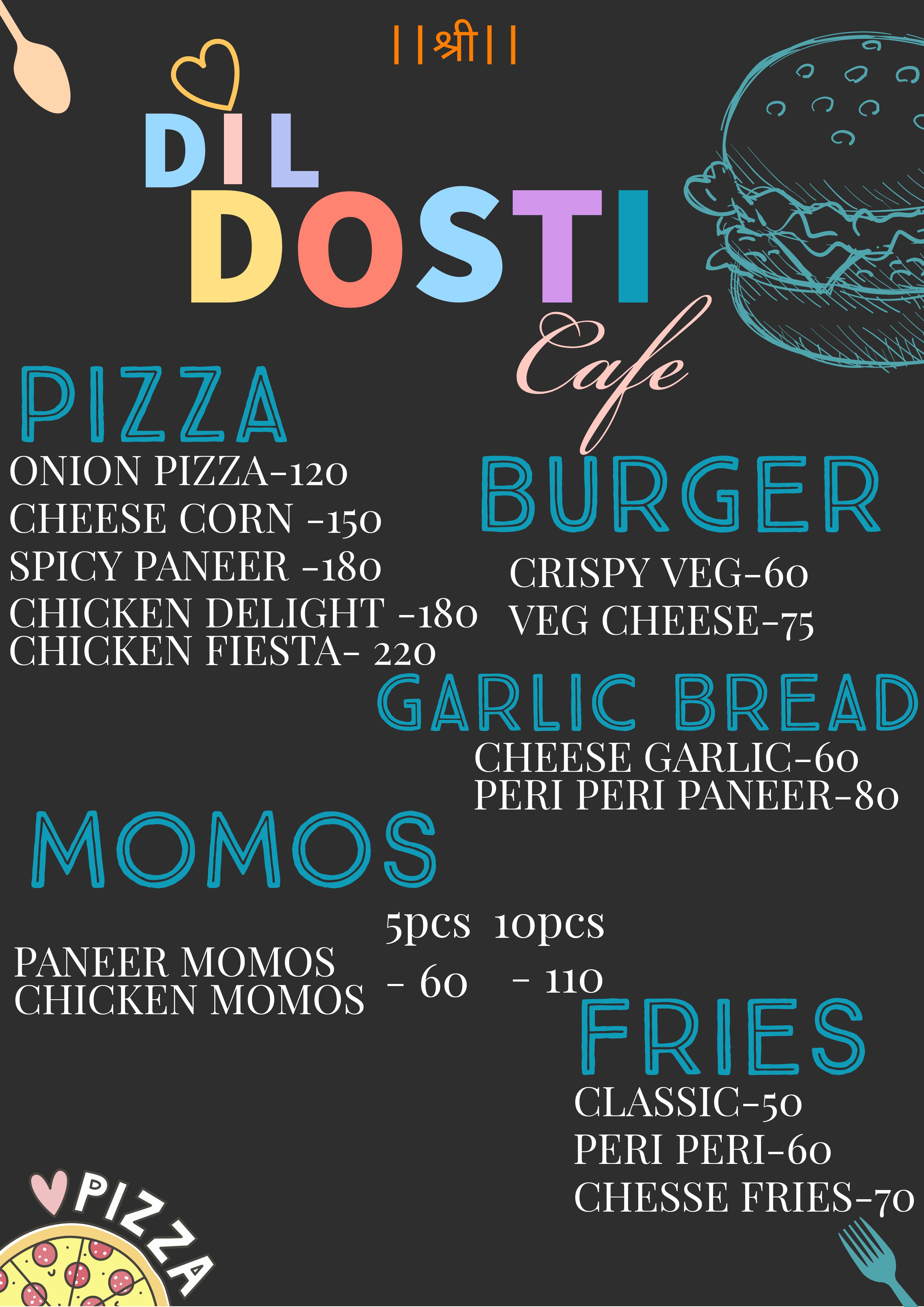 Menu of Dil Dosti Cafe, Kalyan, Thane